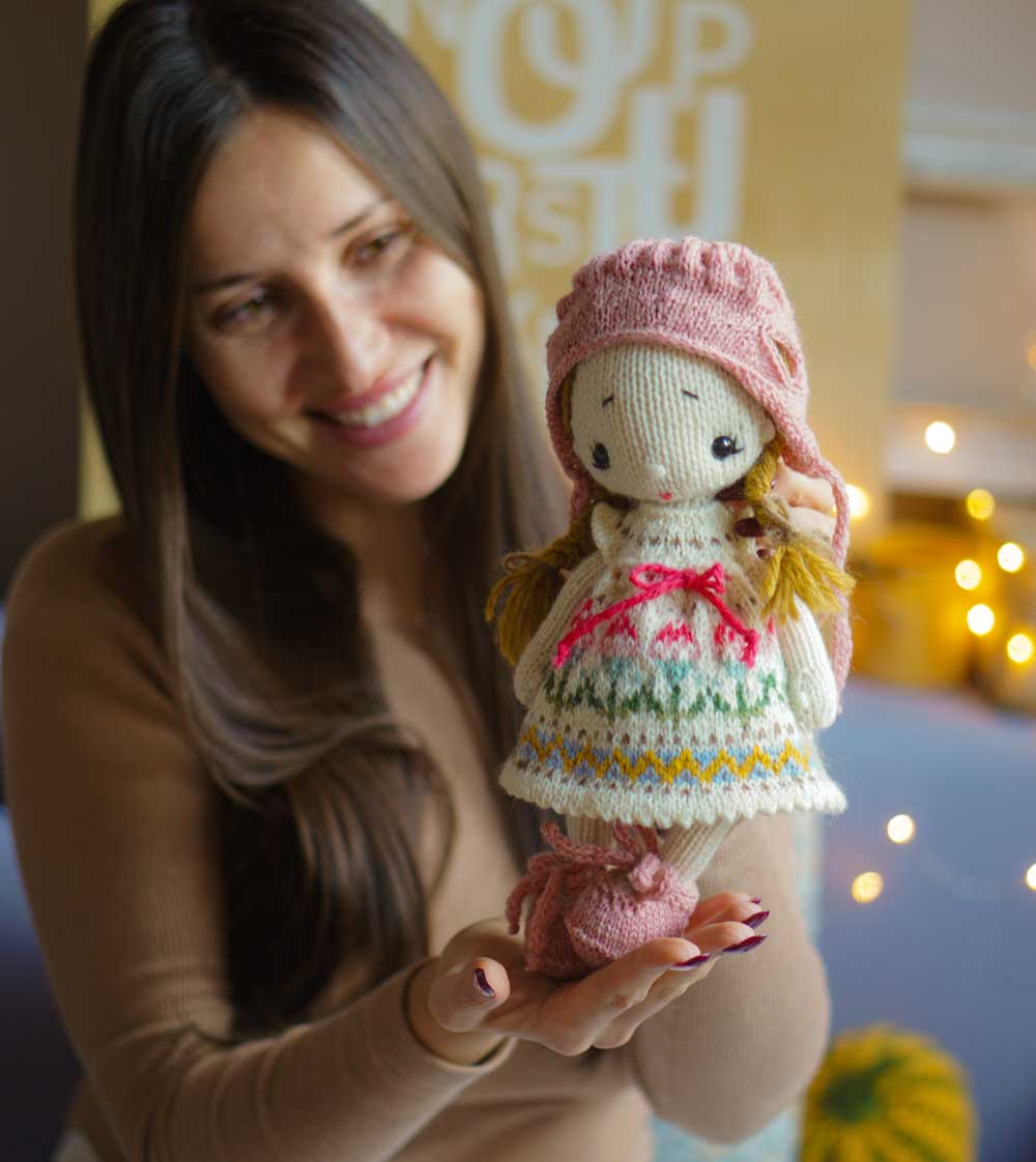 Knitting baby Bunny Pattern - 10''/25cm